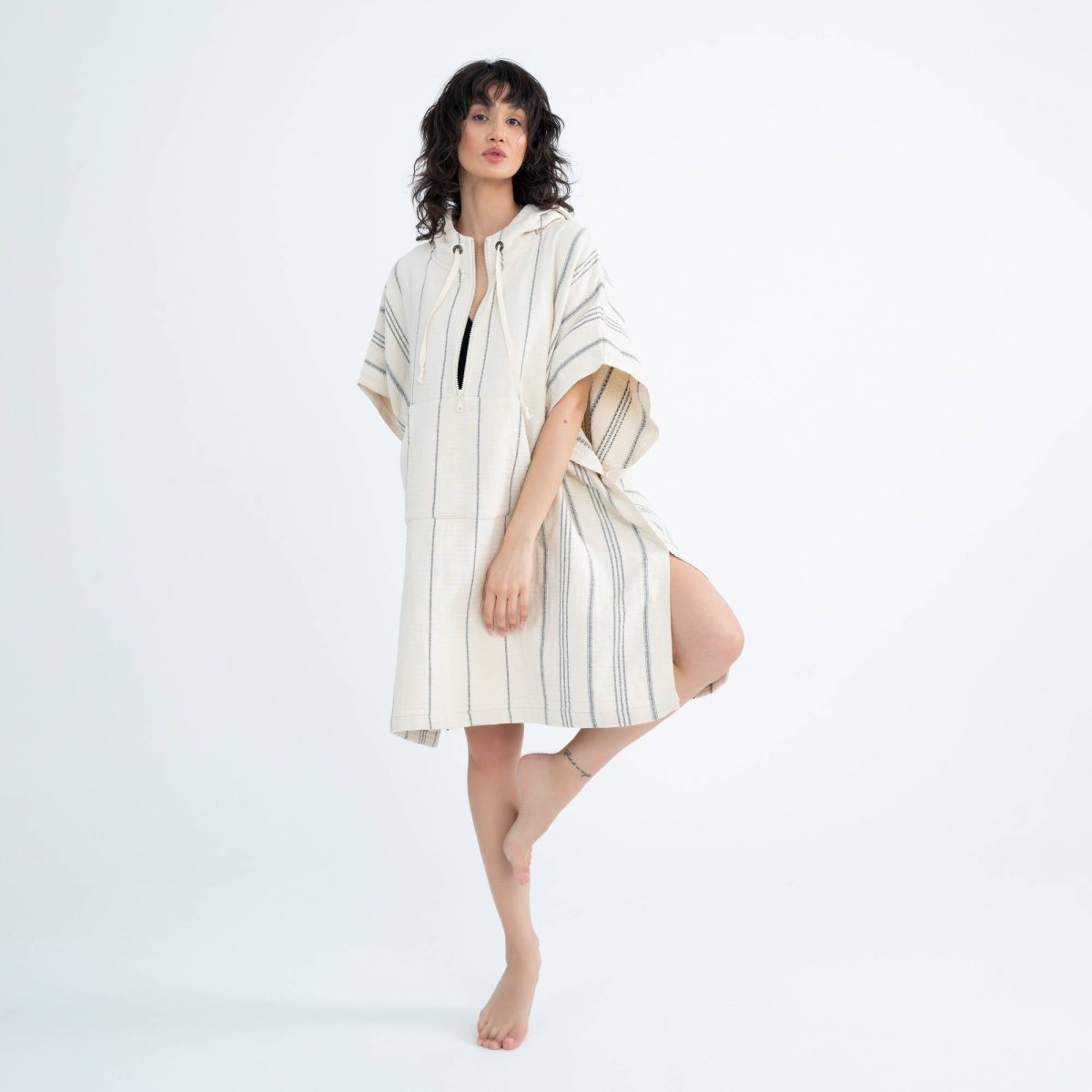 Efes Waffle Poncho - Anza Textile Company